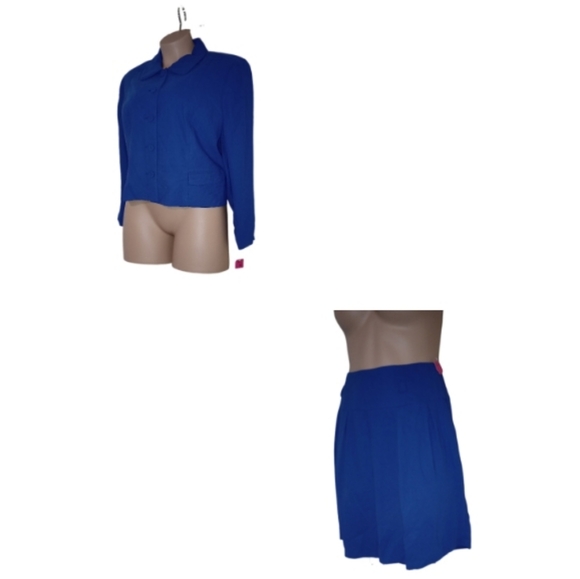 Chadwicks | Skirts | Blue Skirt Suit | Poshmark
